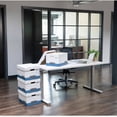 4 Pack Medium-Duty File Storage Boxes, FastFold Assembly, Lift-Off Lid ...