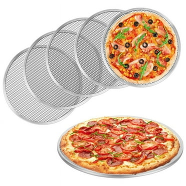 Chef Pomodoro Pizza Baking Set with 3 Pizza Pans and Pizza Rack, Non ...
