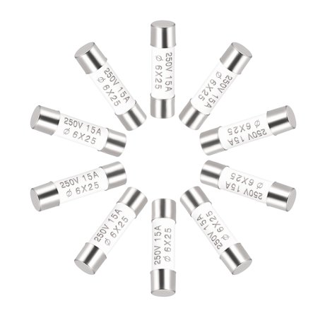 Unique Bargains Ceramic Cartridge Fuses 15A 250V Ceramic Fuses Fast ...