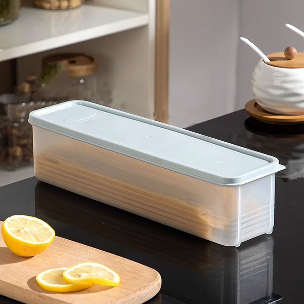 Rectangular Pasta Container,50oz Pasta Spaghetti Noodle Keeper Box with ...