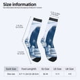 2 Pairs Fantasy-Themed Unisex Socks with Dark Blue Wizard Design Mixed ...