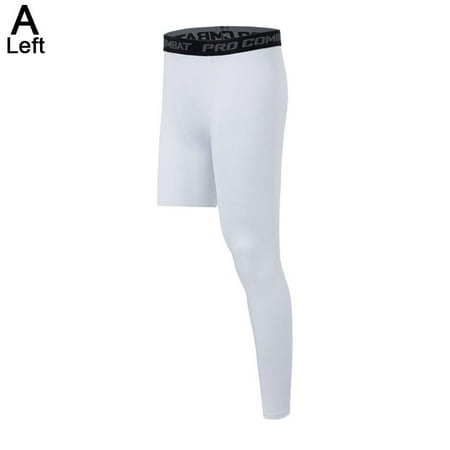 One Leg Compression Tights Long Pants Basketball Sports Layer Base J3G2 ...