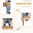 Wooden Step Stool 3 Inch One-Step Non-Slip Outdoor Platform Heavy Duty ...