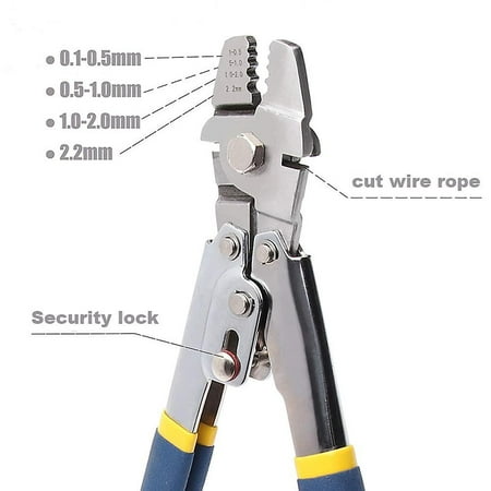 Wire Rope Crimper For Crimping Fishing Lines Up To 2.2Mm Crimping Tools ...