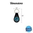 Cat Black Reading Book Reader Metal Black Leather Keychain - Walmart.com