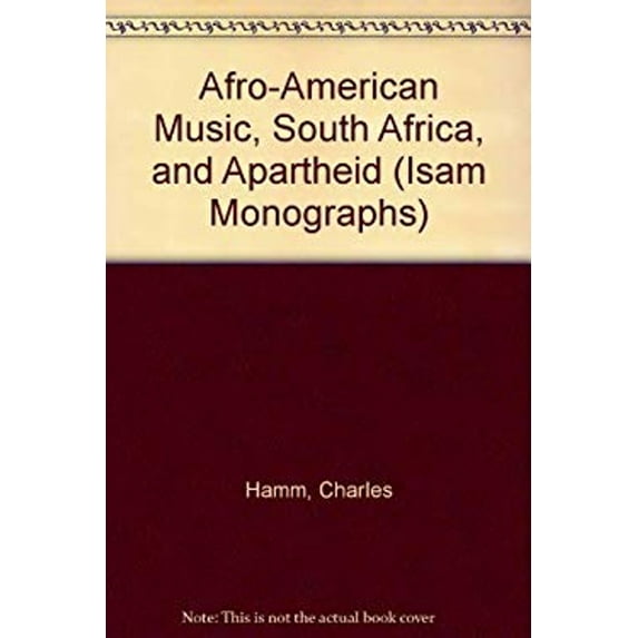 Pre-Owned Afro-American Music, South Africa, and Apartheid (Paperback ...