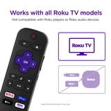 Roku Remote Control for Roku TV, Simple Setup, App Shortcuts ...