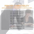 5 Packs Replacement for T125 Ink Cartridge use for Epson NX125 NX127 ...