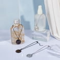 4Pcs 2 Colors 304 Stainless Steel Flat Round with Word Pendant ...