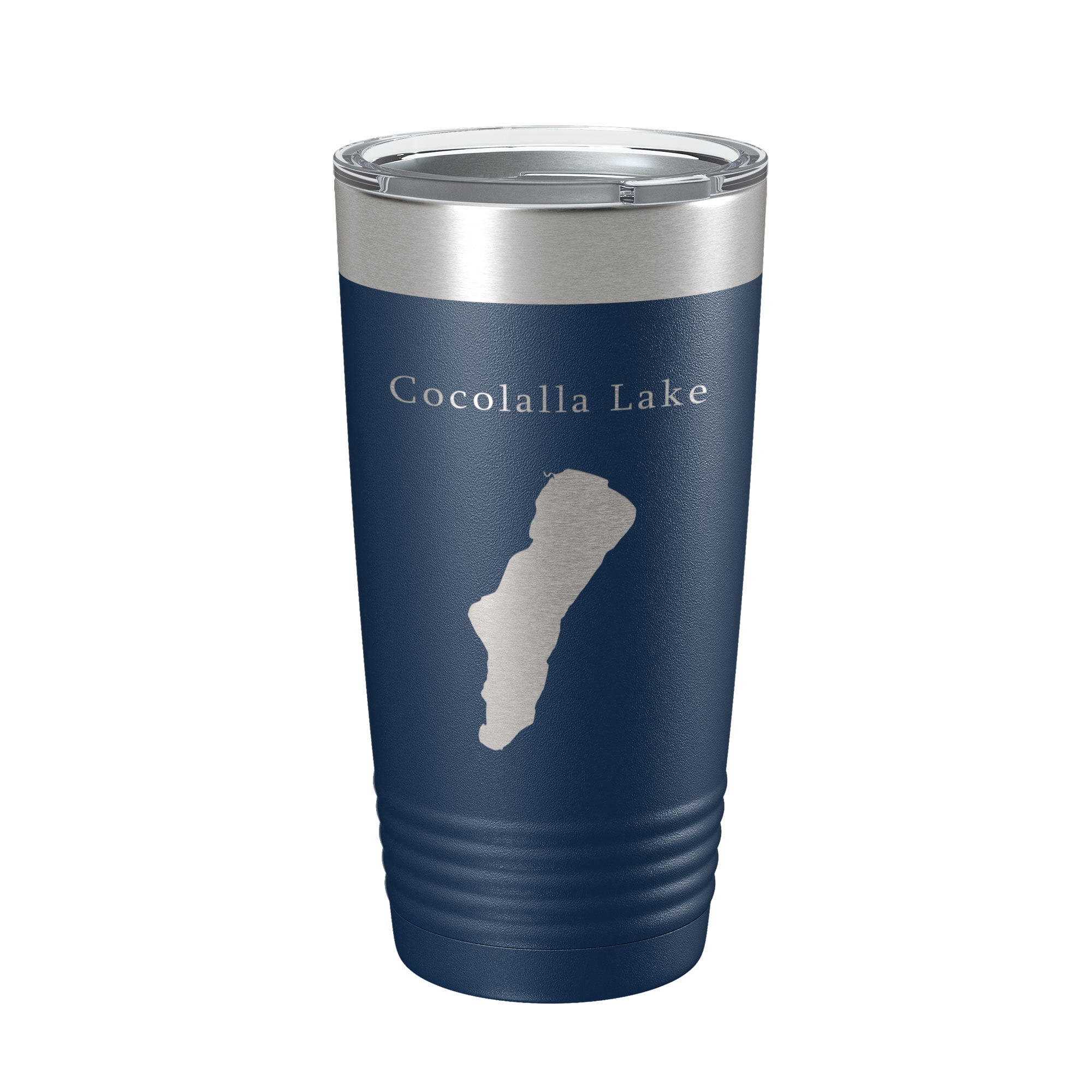 Cocolalla Lake Map Tumbler Travel Mug Insulated Laser Engraved Coffee ...