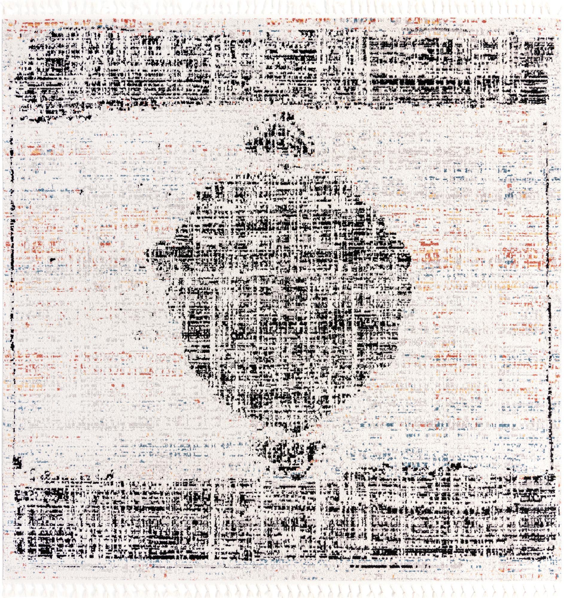 Rugs.com Aramis Collection Rug – 10 Ft Square Ivory Medium Rug Perfect ...