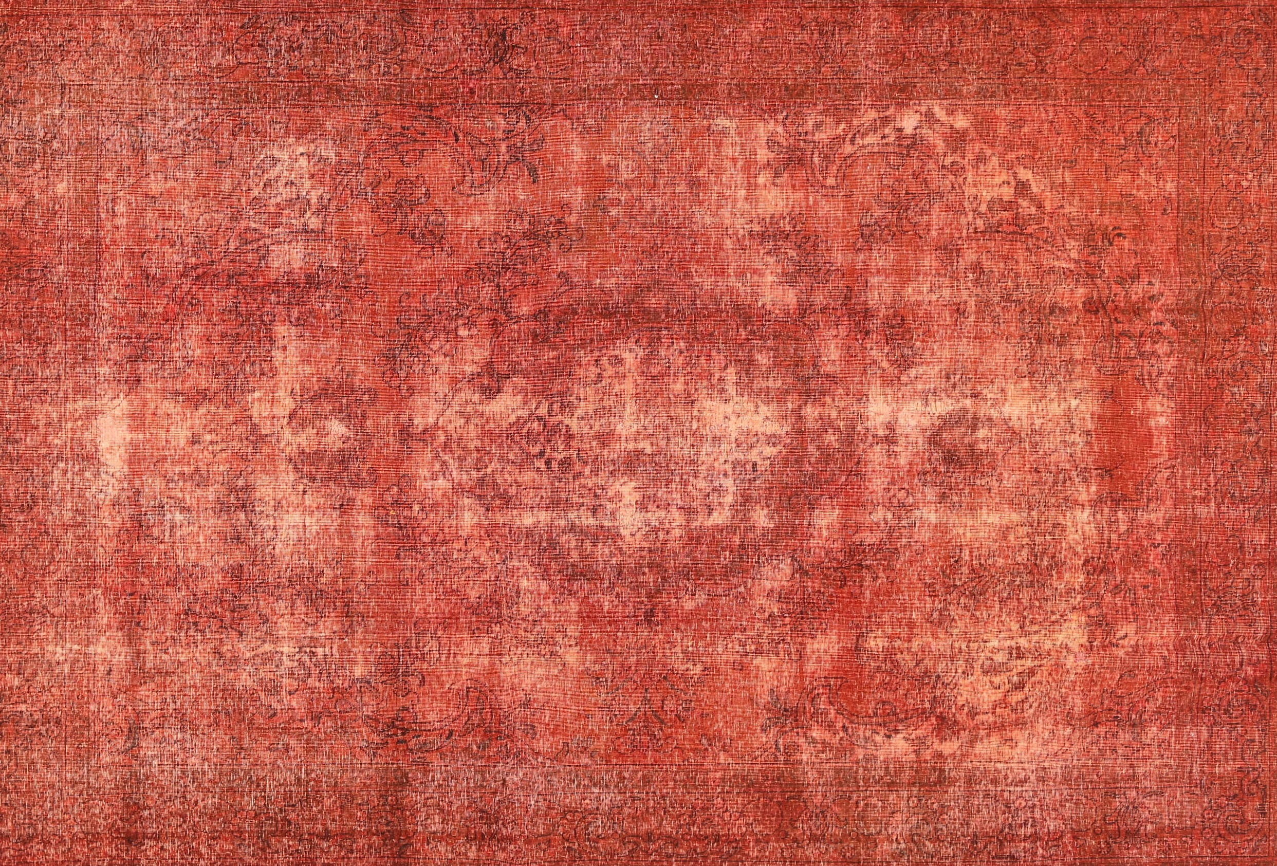 Ahgly Company Indoor Rectangle Contemporary Neon Red Persian Area Rugs ...