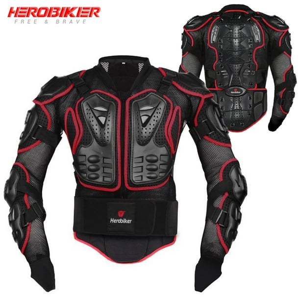 HEROBIKER chaqueta de motocicleta para hombre, armadura de motocicleta, armadura corporal para ...