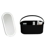 Thinkspace Beauty Storage Organizer with LED Mirror, Black - Walmart.com
