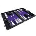 Wycliffe Brothers 21-inch Tournament Backgammon Set – Black/Purple ...