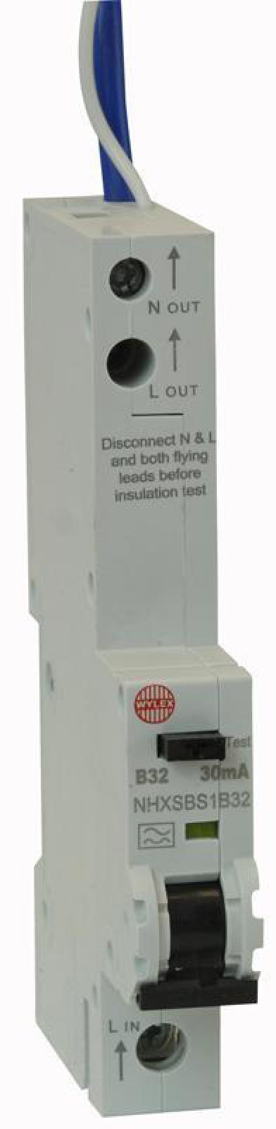 WYLEX - 32A 30mA Single Pole Type B RCBO - Walmart.com