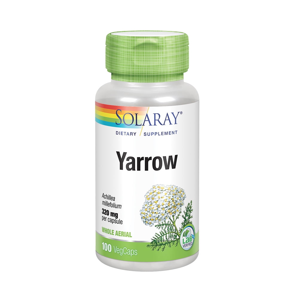 Solaray Yarrow 320mg Capsules, 100 Ct - Walmart.com - Walmart.com
