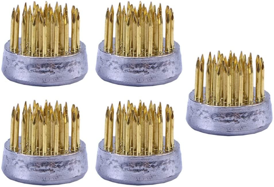 Japanese Ikebana Kenzan Flower Frog: 5Pcs Stainless Steel Flower Frog ...