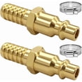 WXXSSB-2PCS 3/8" Barb x 1/4" Coupling Industrial Air Hose Quick Connect ...