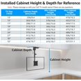 Folding Under Cabinet TV Mount, VESA 75x75mm & 100x100mm Flip Down ...