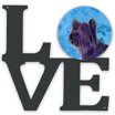 Blue Yorkie / Yorkshire Terrier Metal Wall Artwork LOVE - Walmart.com