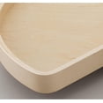 Lazy Daisy Banded Wood Kidney-Shaped Lazy Susan for Corner Base ...