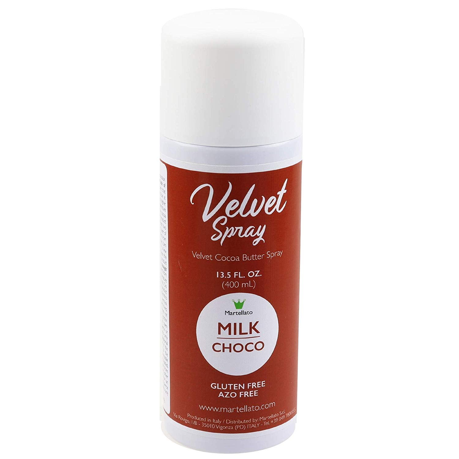 Martellato Milk Choco Velvet Spray 13.5 Ounce (400ml) - Walmart.com ...