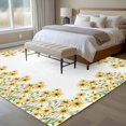 6x9 Area Rugs for Living Room, Yellow Daisy Non Slip Area Rugs for ...