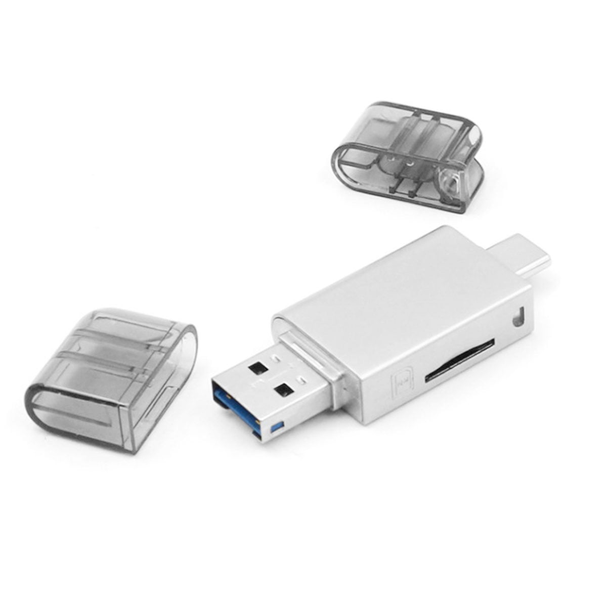 JSER USB-C Type C and USB 2.0 to NM Nano Memory Card TF Micro SD Card ...