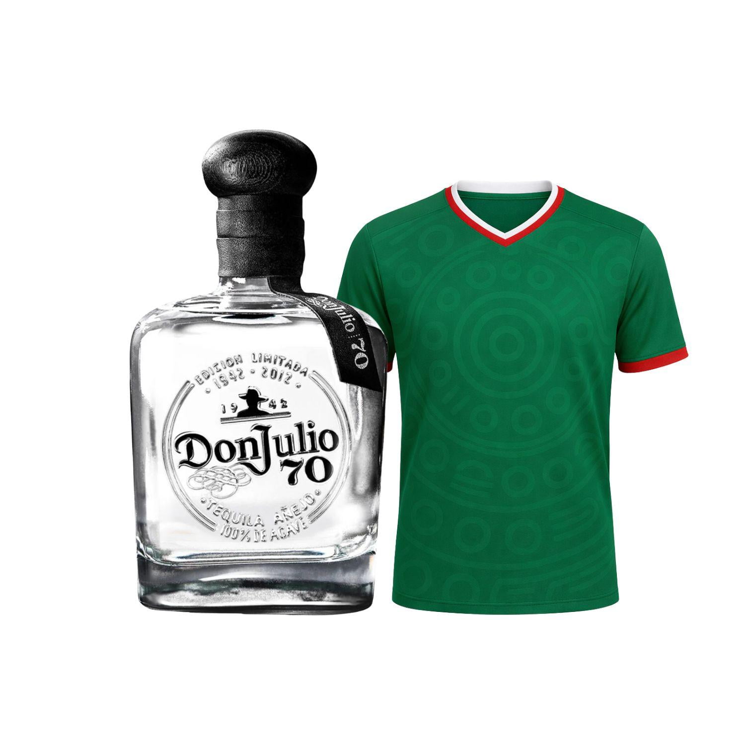 Tequila Don Julio 70 Añejo 700 ml + Jersey Verde L | Walmart en línea