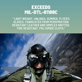 Nomex Summer Flight Gloves Flyers Pilot Glove, Fire Resistant, Mil-Spec ...