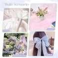 ERDOUY 39.37"×59.06" Lustrous Shiny Pleated Organza Fabric, Lightweight ...