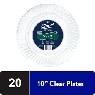 Chinet Classic White Dinner Plates, Value Pack, 32 Count (Pack Of 2 ...