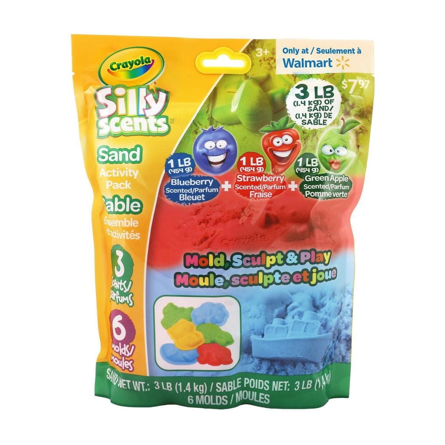 Click here for Crayola Silly Scents 3lb Sand + 6 Molds 3 Lbs prices