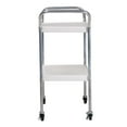 Free Shipping! COSCO Stylaire 2 Tier Serving Cart, White & Silver ...