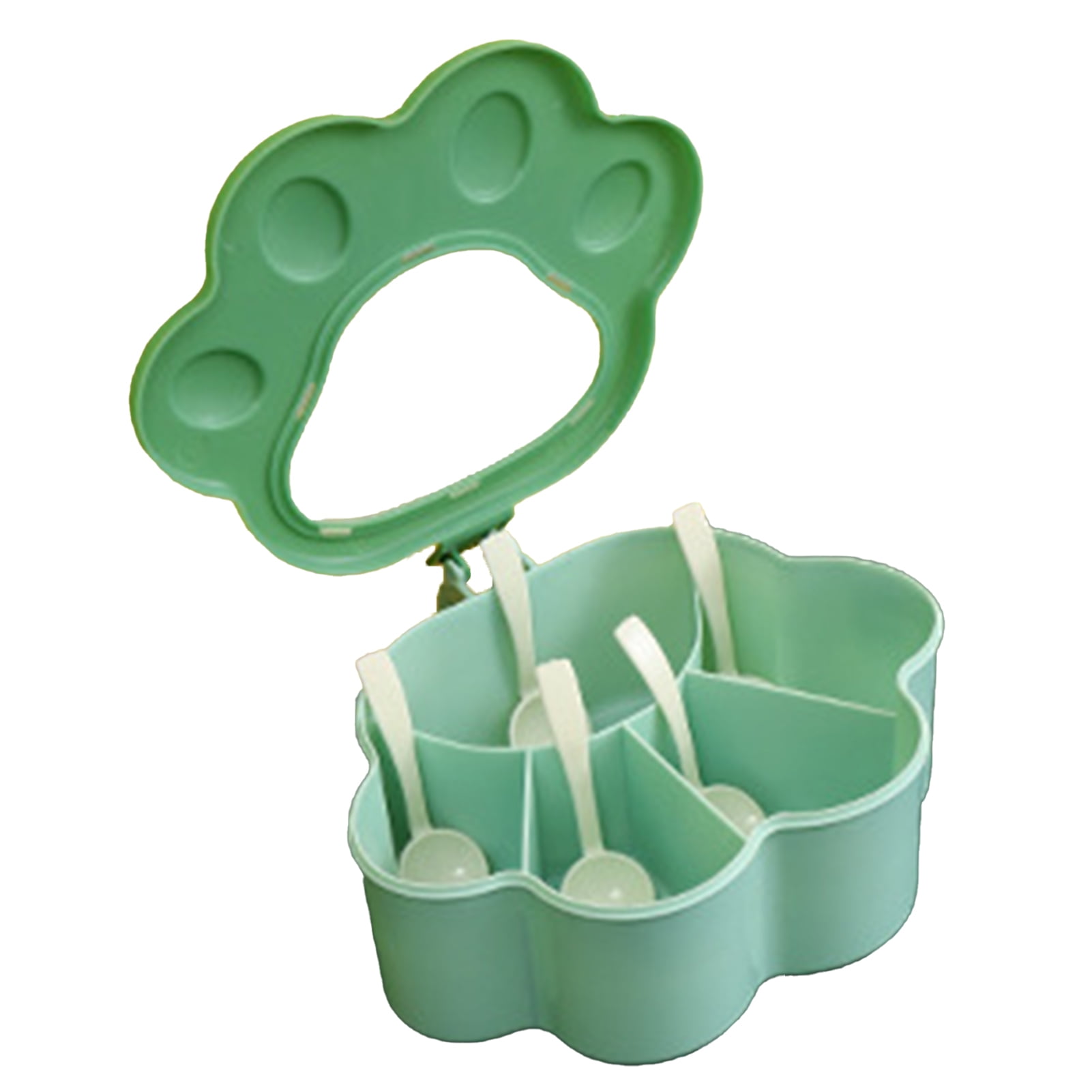 DISHAN Cat Paw-Shaped Seasoning Box Set: Large Capacity Plastic ...