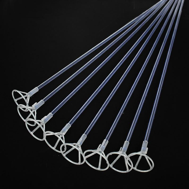 Efavormart 10 Pcs 16" Long Balloon Stem Clear Balloon Sticks Holders ...