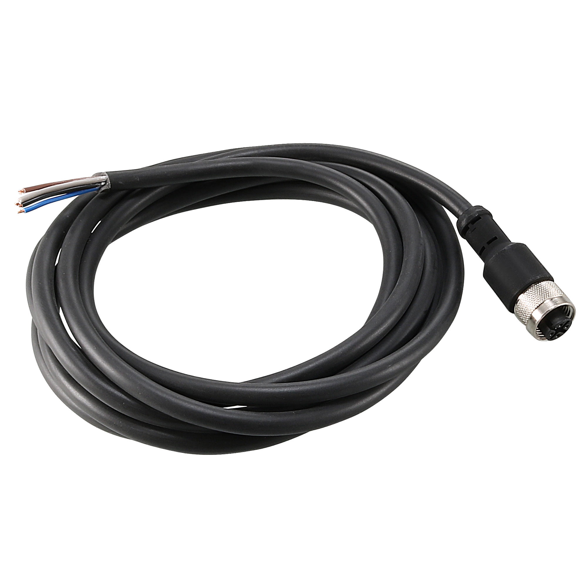M12 Hembra Recta Conector de 5 Pines Enchufe de Aviación Cable ...