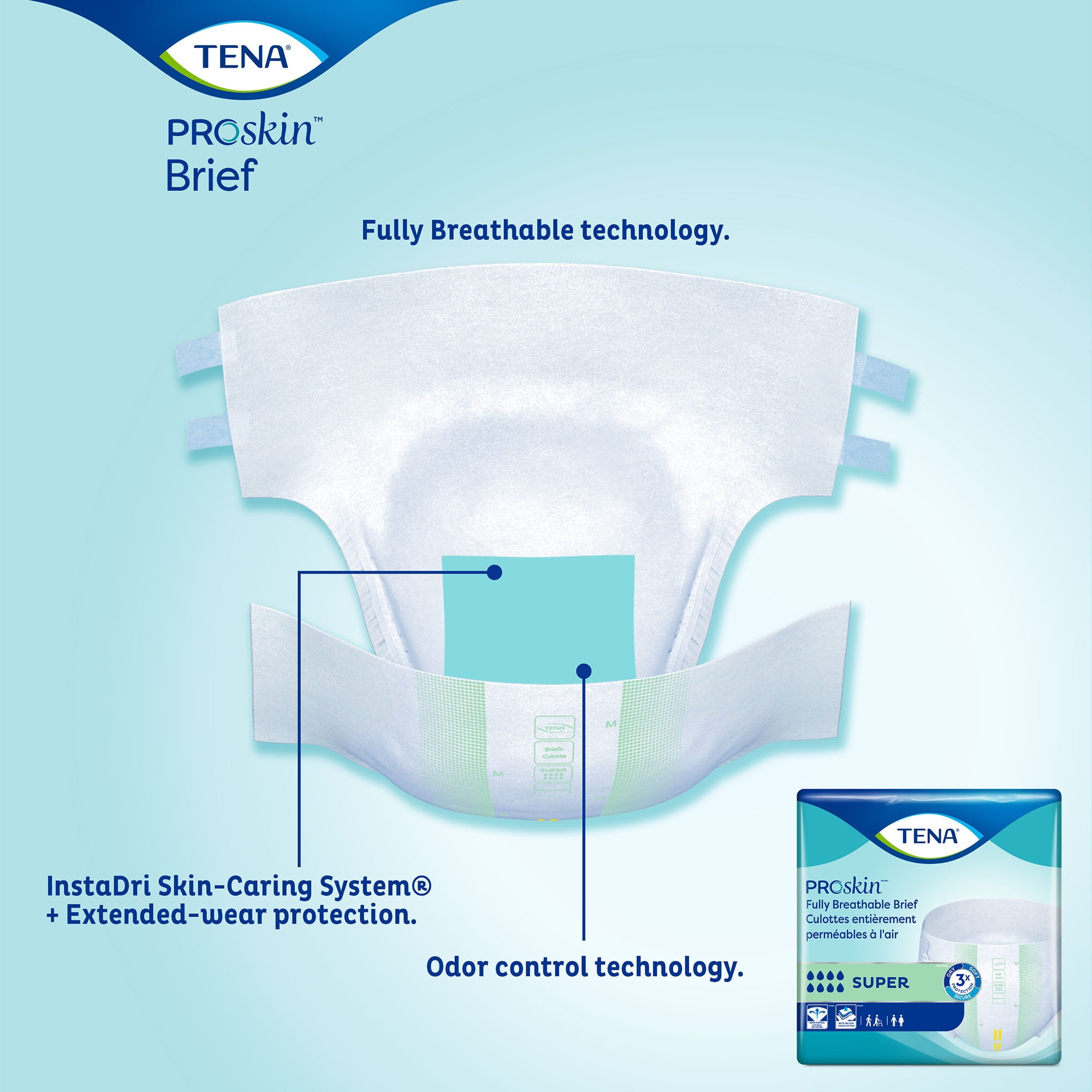 Buy TENA Super Heavy Absorbency Adult Incontinence Overnight Brief ...