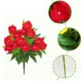 Eoozwa 2 Packs Artificial Azalea Flowers 5 Headed Impatiens Realistic ...