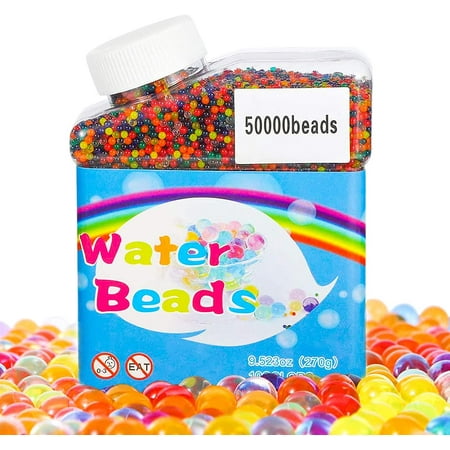 HUACA Water Beads 50,000 Pcs Colorful Water Crystal Beads for Children ...