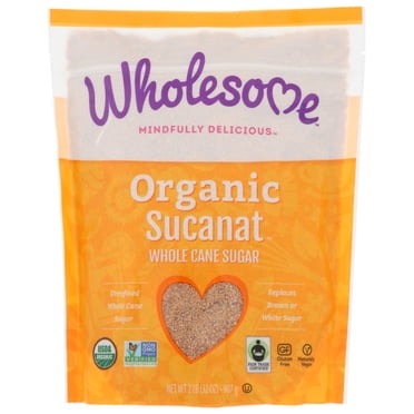 NOW Foods Sucanat Granulated Organic Sugar, Non-GE, 2 lbs, Natural Cane ...