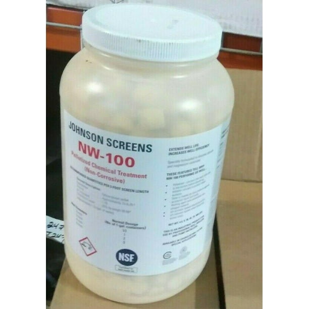 (1) NEW Nu-Well 100 Water Well Rehabilitation Pellets 1 gal (9 lbs Jar ...