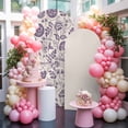 6.6FT Arch Backdrop Covers, Purple Spring Floral Wedding Arch Cover ...