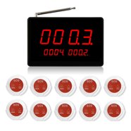 KFFKFF Diner Paging System, 400m Wireless Distance Queue Alert, Patron ...