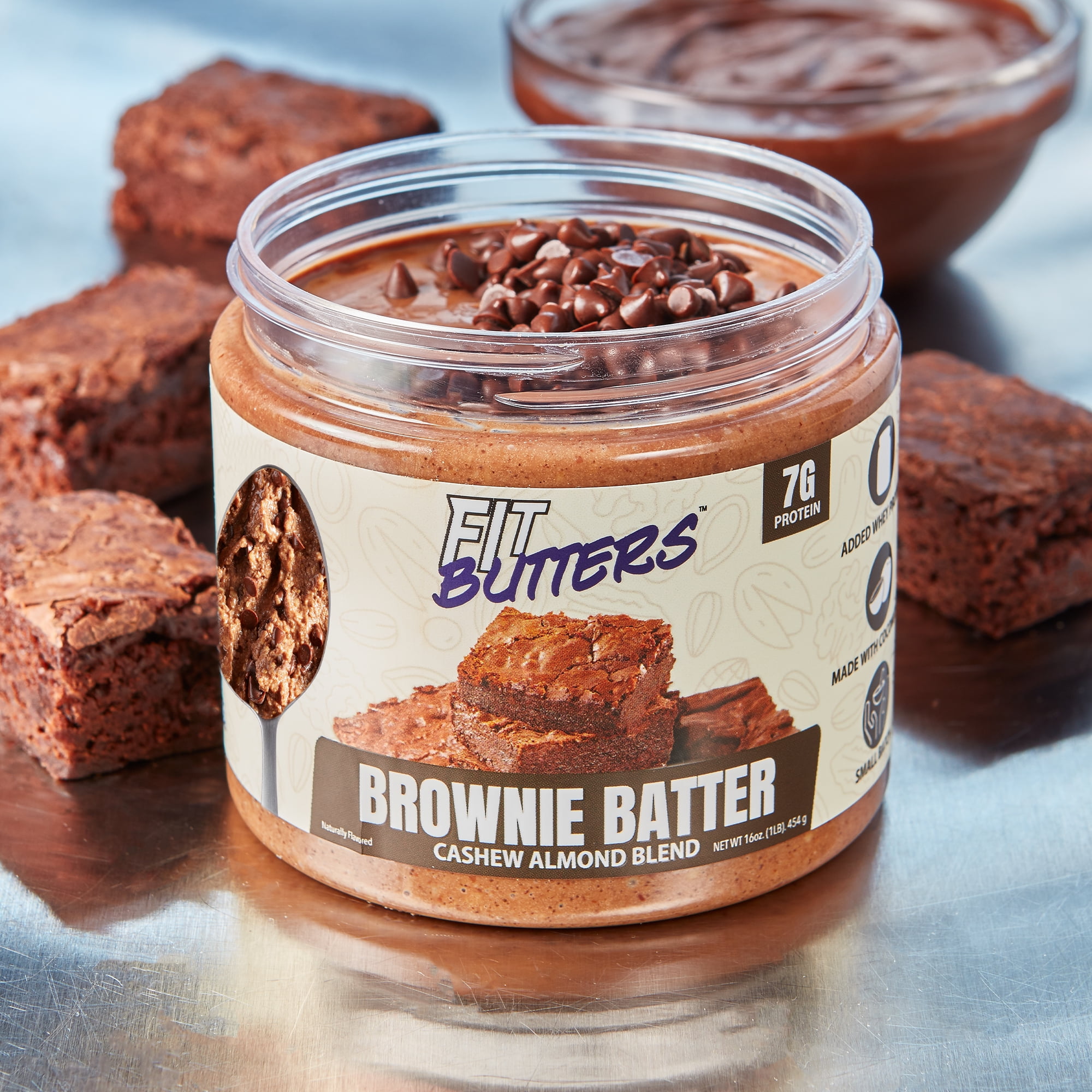 FIt Butters Brownie Batter Cashew Almond Butter - Walmart.com