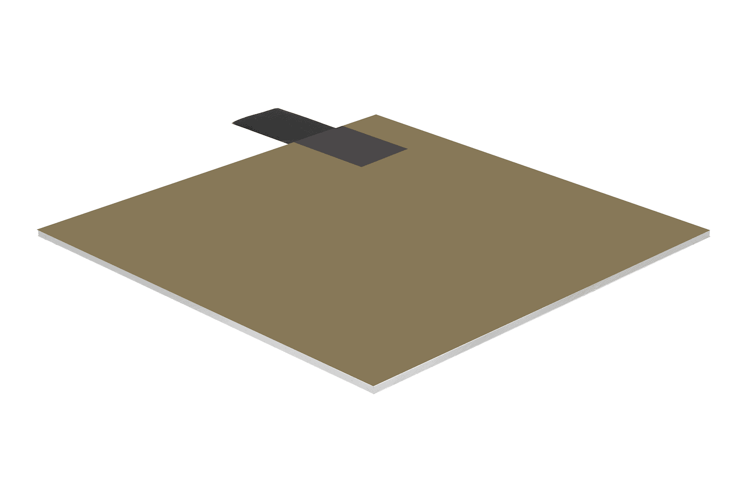 Falken Design Acrylic Bronze Translucent 10 36 In X 36 In X 1 8 In