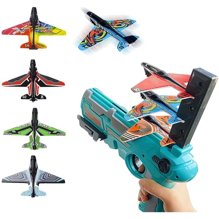 IGUOHAO Airplane Toy Shooting Game One-Click Ejection Model Catapult ...