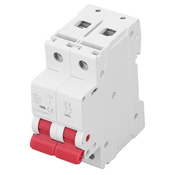 2P Miniature Circuit Breaker High Breaking Capacity 6KA 400V Air Switch DIN Rail Mount Circuit ...