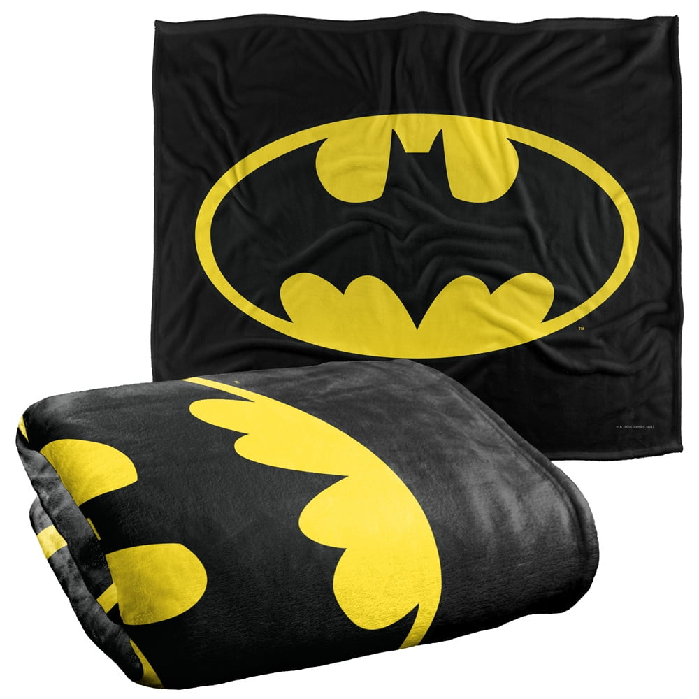 Batman Classic Logo Officially Licensed Silky Touch Super Soft Throw ...